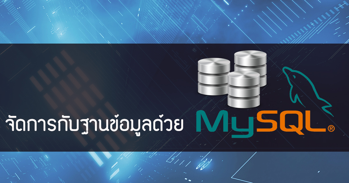 จัดการกับฐานข้อมูลด้วย MySQL | คอร์สออนไลน์ | SkillLane