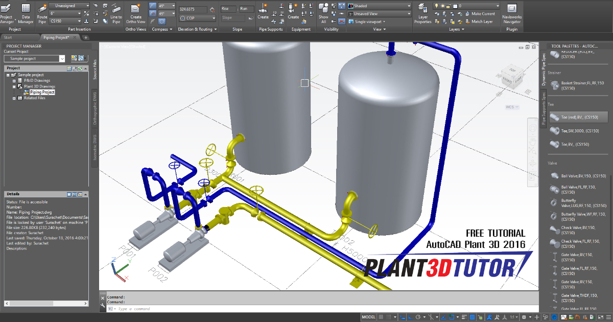 มือใหม่หัดเขียน AutoCAD Plant 3D | คอร์สออนไลน์ | SkillLane