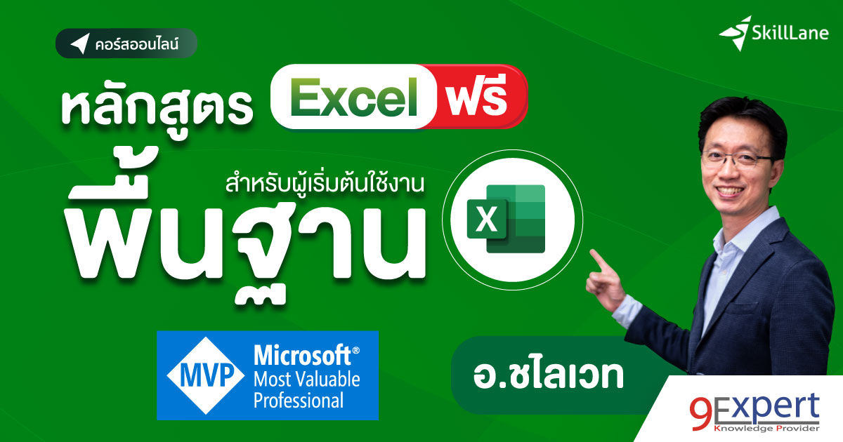 Microsoft Excel พื้นฐาน สำหรับผู้เริ่มต้นใช้งาน | คอร์สออนไลน์ | SkillLane