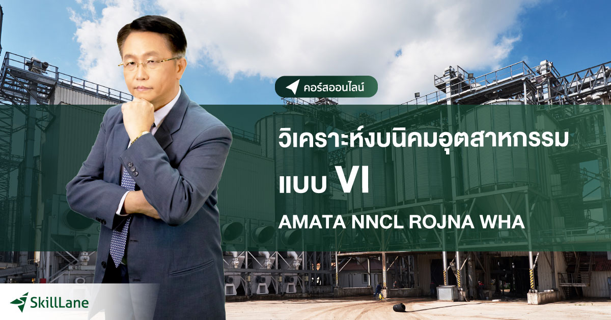 วิเคราะห์งบนิคมอุตสาหกรรมแบบ VI - AMATA NNCL ROJNA WHA | คอร์สออนไลน์ | SkillLane
